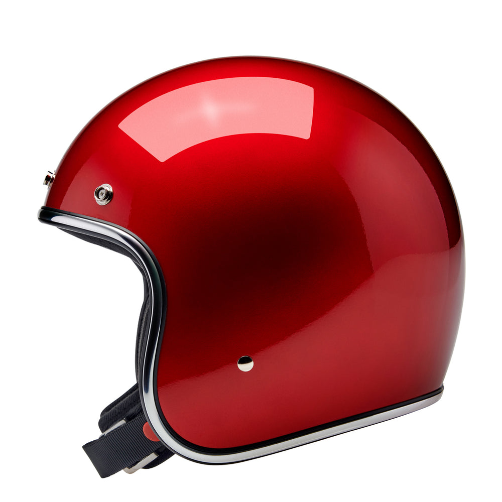 Biltwell Bonanza Helmet DOT Approved - Metallic Cherry Red