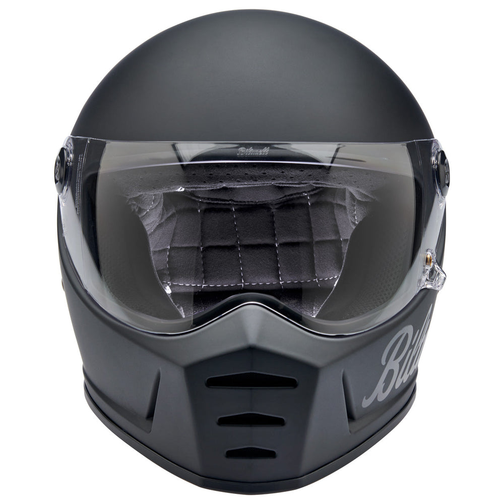 Biltwell Lane Splitter Helmet - Flat Black Factory