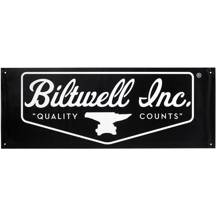 Biltwell Logo Banner - Black/White